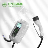 China RDC Adjustable AC Ev Charger Type 1 7kw 1 Phase Current Switching Wall-mounted Charging Stations With Swiping for sale