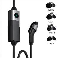 China CE FCC ROHS Certified RDC 16A 3.5KW 7KW TYPE1 Portable EV Charger for Home IP65 Grade for sale