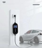 China RDC Hot Sales IP67 3.5KW 7KW Black Fast Portable EV Charger For Tesla EV Car Special Vehicle for sale