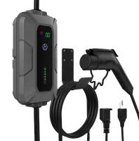 China Hot RDC AC/ DC Wholesale New Energy 7kW Portable EV Type 2 Electric Car Charger Station With Screen for sale