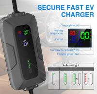China Hot RDC AC/ DC Wholesale New Energy 7kW Portable EV Type 2 Electric Car Charger Station With Screen for sale