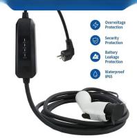 China RDC Home Electric Car Charger Type 1 2 16A 32A Portable Wallbox with 5m Charging Cable for sale