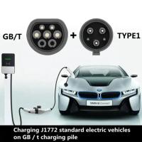 China RDC  Electric Vehicle EV Charging Cable 32A 220V GB/T To SAE J1772 EV Charger With 5m EVSE Cable for sale