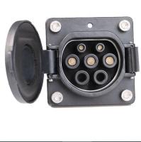China factory supply 16A 32A single phase or 3 phases Car GBT AC EV Socket For New Energy Vehicles tesla byd huawei for sale