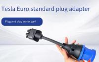 China RDC Best Quality  Model S 3 X Y Gen 2 Ev Charger Extension Cord Connector 3pin Blue CEE Adapter For Tesla for sale