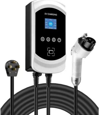 China RDC 48A 23FT Cable 240V 7KW 9.6KW 12KW Electric Car Charger Wallbox EV Charger For Home for sale