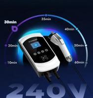 China RDC 48A 23FT Cable 240V 7KW 9.6KW 12KW Electric Car Charger Wallbox EV Charger For Home for sale