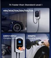 China RDC 48A 23FT Cable 240V 7KW 9.6KW 12KW Electric Car Charger Wallbox EV Charger For Home for sale
