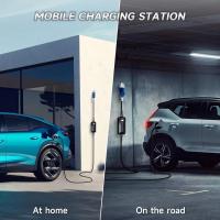 China 5M Cable Length RDC Portable EV Charging Station 3.5kw 7kw Wallbox For Home Electric Vehicle for sale