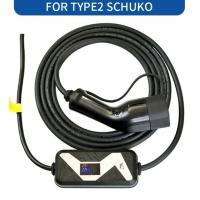 China 10A/13A/16A/20A RDC High Powered Type2 EV Charging Cable with 5m Copper Alloy Pin Material for sale