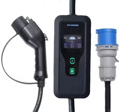China RDC Electric Vehicle  Evse EV Charging Cable 1 Pahse 32A 7KW With 5M Cable for sale