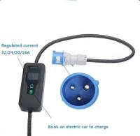 China RDC Electric Vehicle  Evse EV Charging Cable 1 Pahse 32A 7KW With 5M Cable for sale