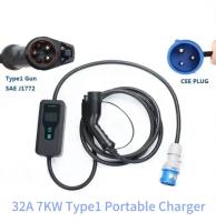China 3.5KW 7KW 4.3In Screen WIFI App Control AC EV Charging Wallbox for Convenient Charging for sale