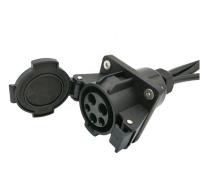China RDC Dual Socket EV Charger Type 1 EV Socket Cable Dummy Socket Rated voltage 100V-240V for sale