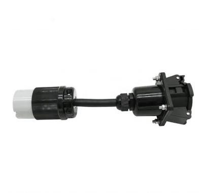 China Female Socket J1772 to NEMA 15-20 Plug Electric Vehicle Charging with RDC EV Adapter for sale