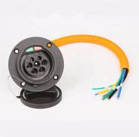 China Electric Vehicle Cars Charging Type 2 Female EV Socket with Shutter and 0.5m Cable for sale
