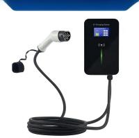 China RDC Wall-Mounted Charging Stations Type2 plug 32A 3P 22KW RFID Card Cable length 5M for sale