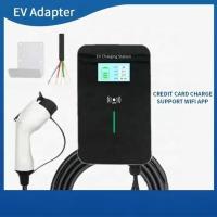 China RDC Wall-Mounted Charging Stations Type2 plug 32A 3P 22KW RFID Card Cable length 5M for sale