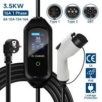 China GBT Customised Electric EV Charging Wallbox For Home 16A 32A 3.5kw 7KW 22KW Compact Design for sale