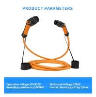 China RDC Portable EV Charger Electric Vehicle Charging Cable with Silver Plating Pin Material for sale