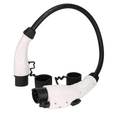 China Electric Vehicle Charger Type 2 To Type 1 32A Cable with No-Load Plug In /Pull Out for sale