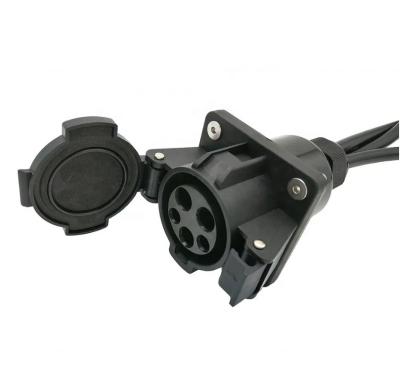 China Long Mechanical Life DC CCS2 EV Male Inlet Charging Socket with 2000V Withstand Voltage for sale