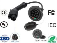 China Charging Cables And Adapters For Mobile Phone With Cable Type 2 Socket To Type 1 Plug Ev Connector for sale