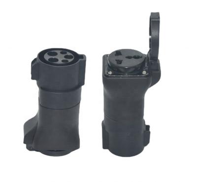 China Insulation Resistance 1000MΩ DC500V J1772 To EU Converter EV Charging Adapter For Car for sale