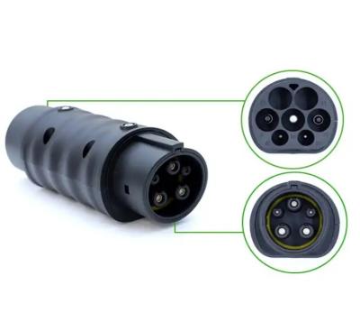 China Insulation Resistance 1000MΩ DC500V IP65 Rated Type 2 to Type 1 Adapter for EV Charging for sale