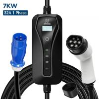 China 7kw Output Current Portable Electric Car Charger for 2024 GB/T Specifications 220V for sale