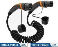 China Rated voltage 250V AC 32A 5m TYPE 2 AC EV Charger Box for Home RDC Car Electric Charger for sale
