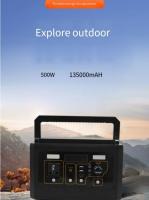 China Replace/Repair Reasonable Black Box 500W 135000mah Energy Storage Power Supply for Outdoor and Rated Voltage of AC 220 for sale