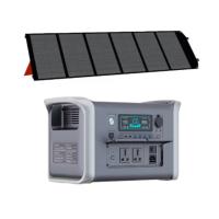 China LiFePO4 Interface Standard Portable Model Outdoor 1000W 32000mah Energy Storage Power Supply With Solar Pan for sale