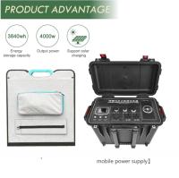 China Home Type2 GBT 3.5KW 16A 220V Portable Solar Ev Charging Station With 5m Cable Input Voltage 200-220v and IP55 Rated for sale