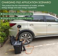 China Home Type2 GBT 3.5KW 16A 220V Portable Solar Ev Charging Station With 5m Cable Input Voltage 200-220v and IP55 Rated for sale