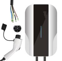 China Evonic Wholesale AC Electric Vehicle  32A 22kw Level 2 EV Charger Housing Standing With Rfid Card for sale