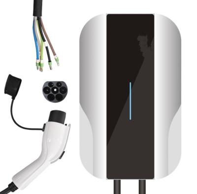 China Evonic Wholesale AC Electric Vehicle  32A 22kw Level 2 EV Charger Housing Standing With Rfid Card for sale