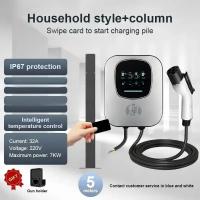 China 7KW 11KW 22KW 16A 32A AC EV Charging Station Wall-mounted European Standard Type 2 Input Voltage AC 380V 5m Cable EVONIC for sale