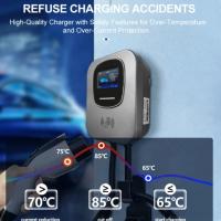 China 7KW 11KW 22KW 16A 32A AC EV Charging Station Wall-mounted European Standard Type 2 Input Voltage AC 380V 5m Cable EVONIC for sale