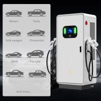 China Floor-mounted EV DC Charger 60KW 120KW 180KW CCS1 CCS2 CHAdeMO GB/T Fast Charging Station with 7 Inches Touch Screen for sale