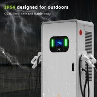 China Floor-mounted EV DC Charger 60KW 120KW 180KW CCS1 CCS2 CHAdeMO GB/T Fast Charging Station with 7 Inches Touch Screen for sale