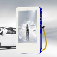 China Evonic 60KW 120KW GBT CCS1 CCS2 Chademo Fast DC EV Car Charging Station with 43inch Advertising Screen and 5M Cable Length for sale
