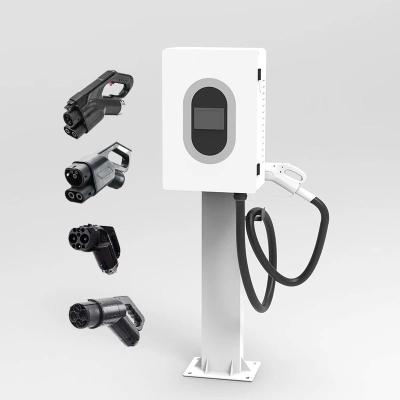 China Evonic 20KW 30KW 40KW IP54 CCS1 CCS2 Chademo GB/T Fast DC EV Car Charging Station with 5m Cable Input Voltage AC 380V for sale