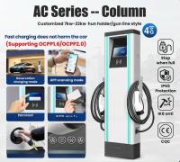 China Evonic  Double Gun TYPE 2 14KW 22KW 44kw OCPP1.6/2.0 Fast Floor Mounted EV Charger Station for Commerical Use for sale