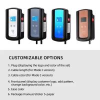 China EVONIC Wholesale Price  European Standard Type 2 7KW 11KW 22KW 380V Fast Wallbox Charging Station with 5m Cable for Home Use for sale