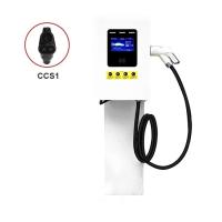 China Reasonable Price Wall-mounted 30KW Single Connector Fast DC Electric Vehicle Charger Station with 5m Cable for sale