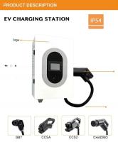 China Evonic 20KW 30KW 40KW CCS1 CCS2 CHADEMO GB/T Single Gun Wallbox Fast DC Electric Car Charging Station with 7inch LCD Display for sale