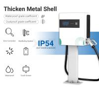 China 5M Customized Length Evonic 20KW 30KW 40KW CCS1 CHADEMO GB/T Double Gun Fast Electric Car DC EV Charger Charging Station for sale
