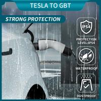 China GBT Car BYD EVONIC EV Adapter 32A Tesla to GBT Adapter 250V Car Accessories Charging Connector Anti Theft Leak Protection for sale