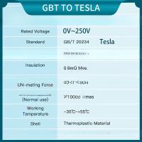 China EVONIC GBT to Tesla Charging Adapter Auto Parts Electric Vehicle Connector 7KW 32A 250V Car Accessories For Tesla Model Y3 XS for sale